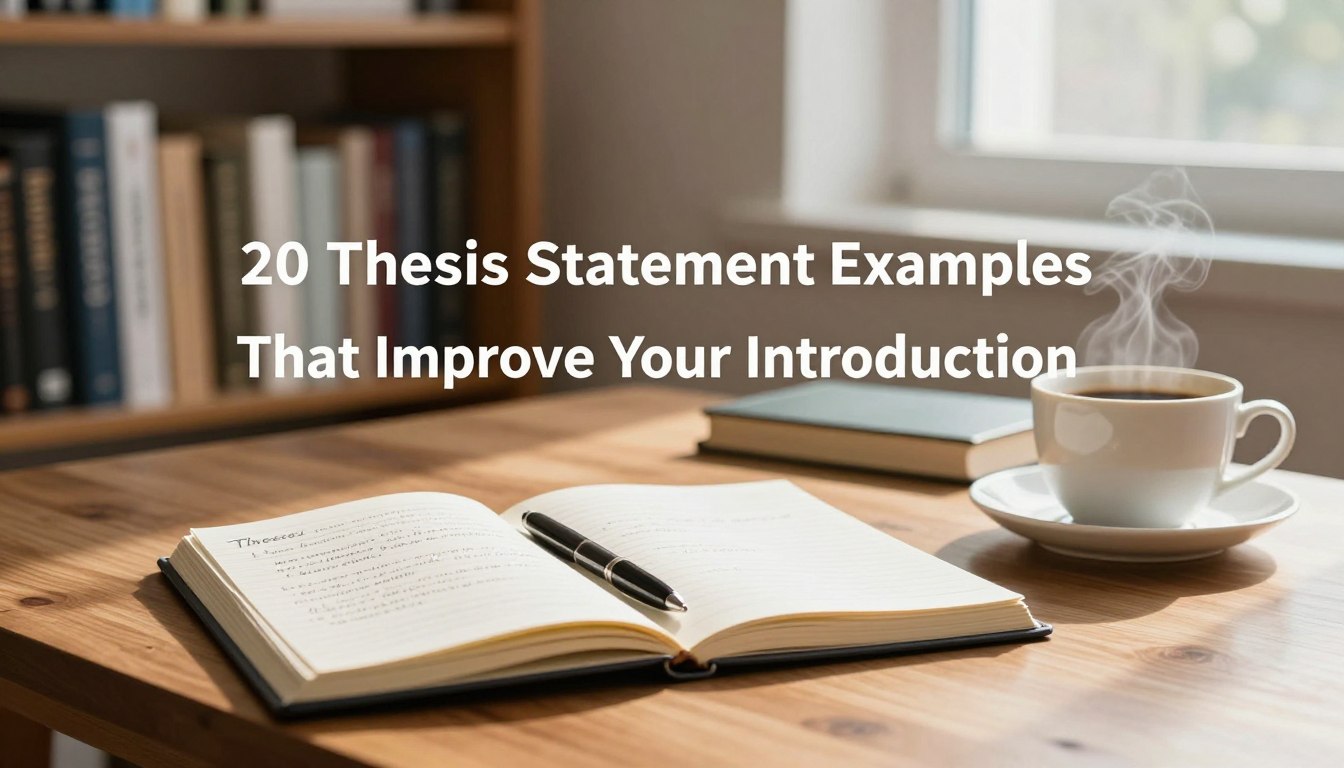 20 Thesis Statement Examples That Improve Your Introduction